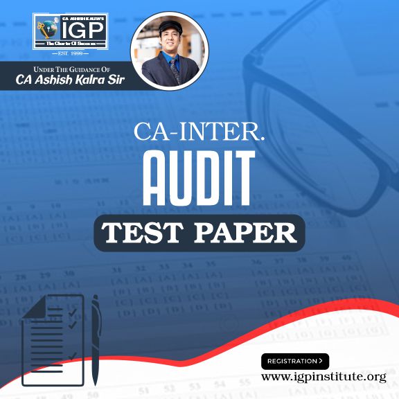 CA Inter: Audit Test-AUDIT Test-