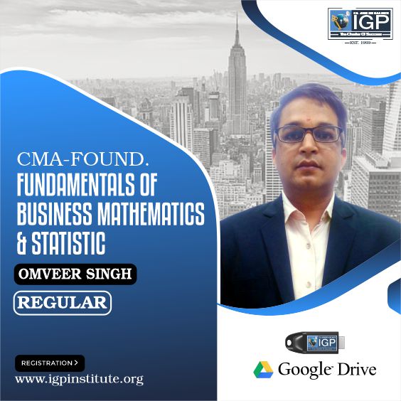 CMA Foundation New Course Math-Fundamentals of Business Mathematics ...