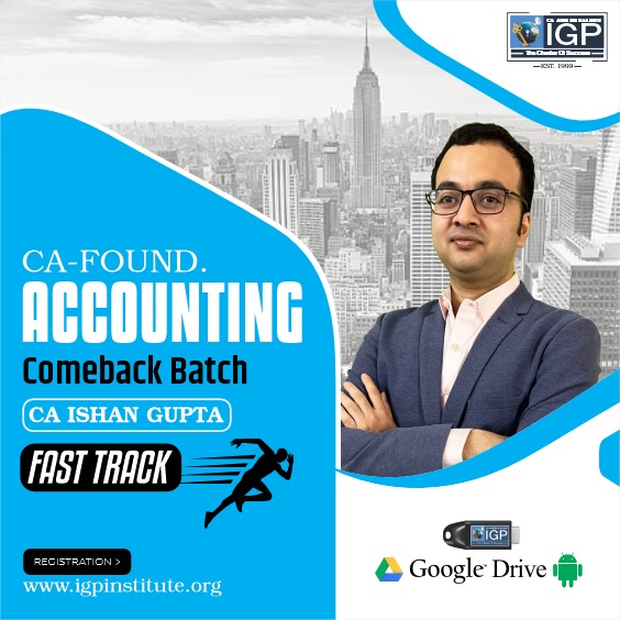CA Foundation Accounting (Fast Track) Come back Batch-Accounting- CA ...