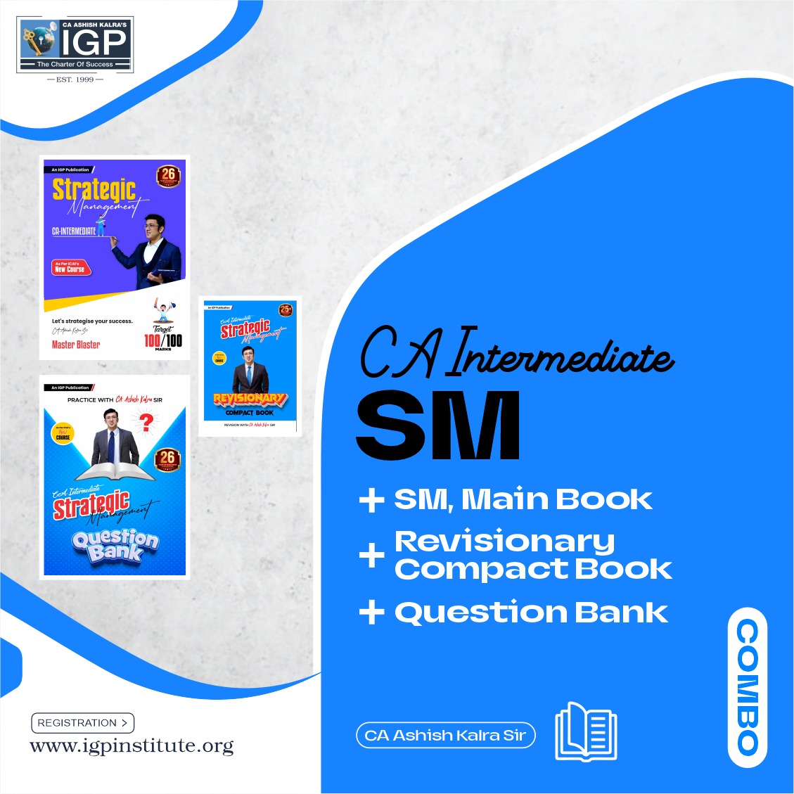 CA Inter - SM Main Book & Question Bank & Revisionary Compact Book New ...