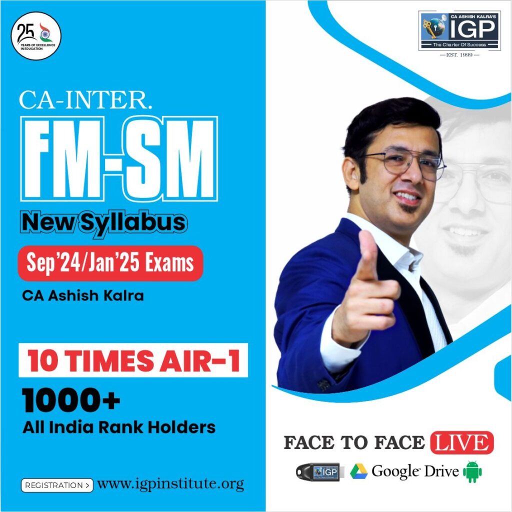 Best CA Inter Faculties Subject-Wise for 2024-25 Exams - IGP Institute Blog