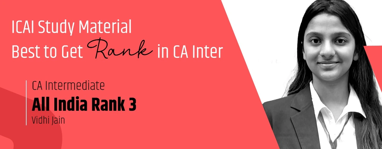 ICAI Study Material Best to Get Rank in CA Inter? by AIR 3 - IGP ...