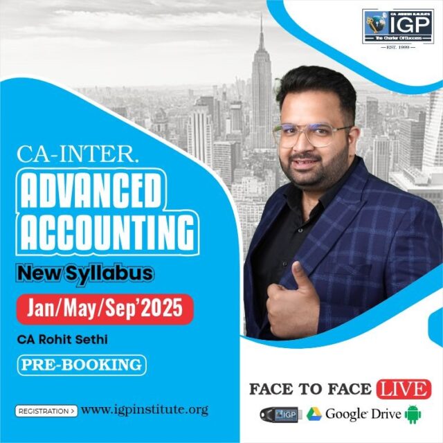 CA Intermediate Course Fees May & Sep 2025